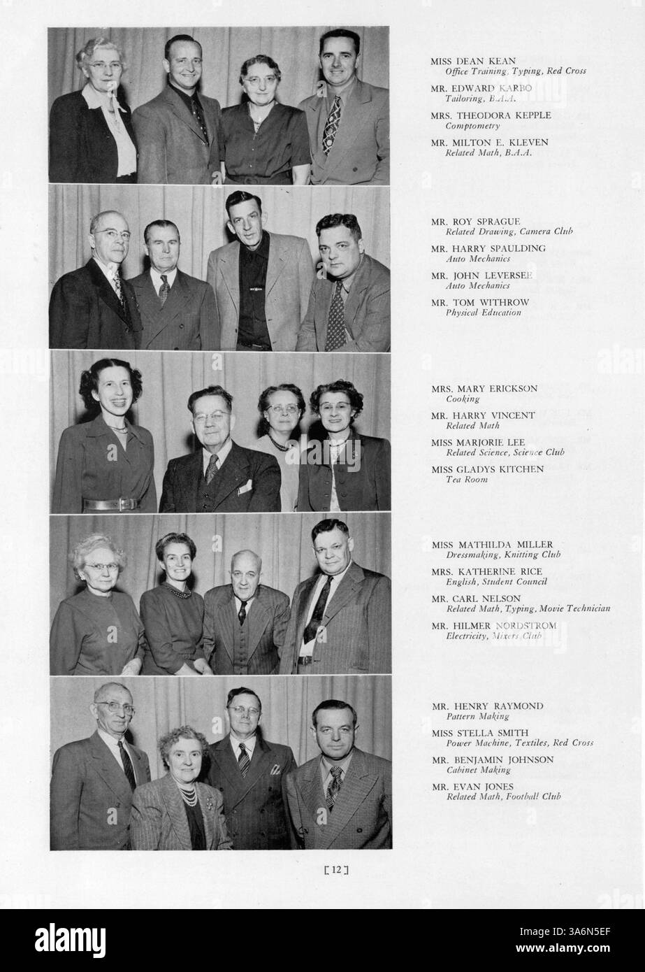 The 1949-1950 Vocational Yearbook features the academic, athletic, and ...
