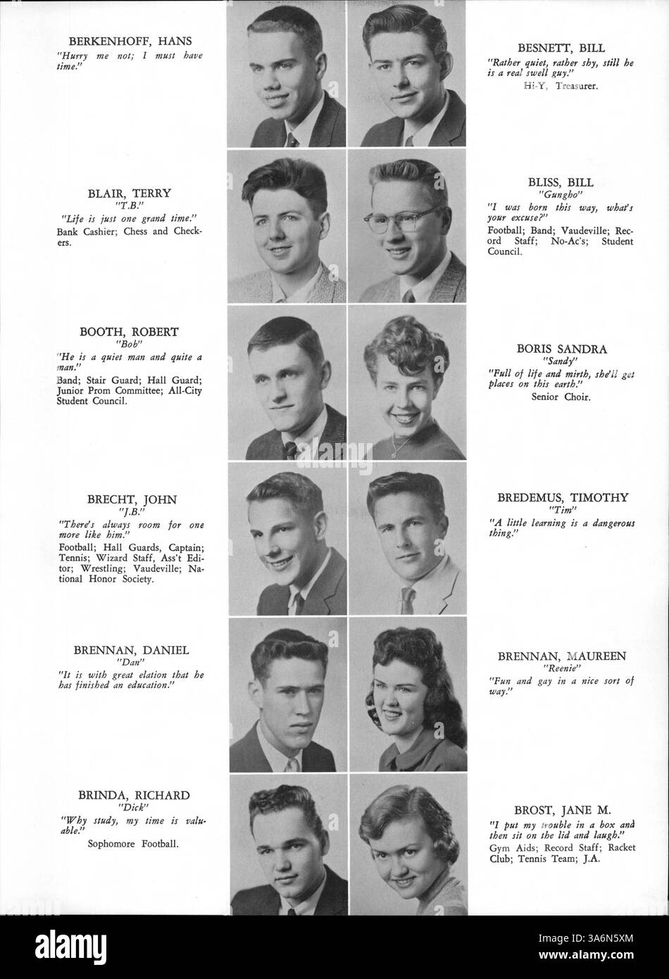 The '59 Wizard' yearbook from Edison High School captures the 1958-1959 ...