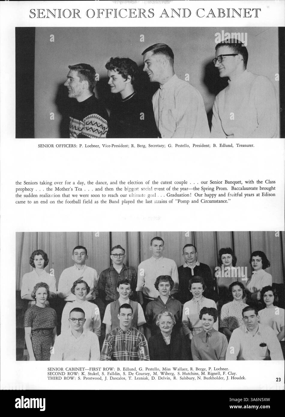 The 59 Wizard yearbook from Edison High School captures student ...