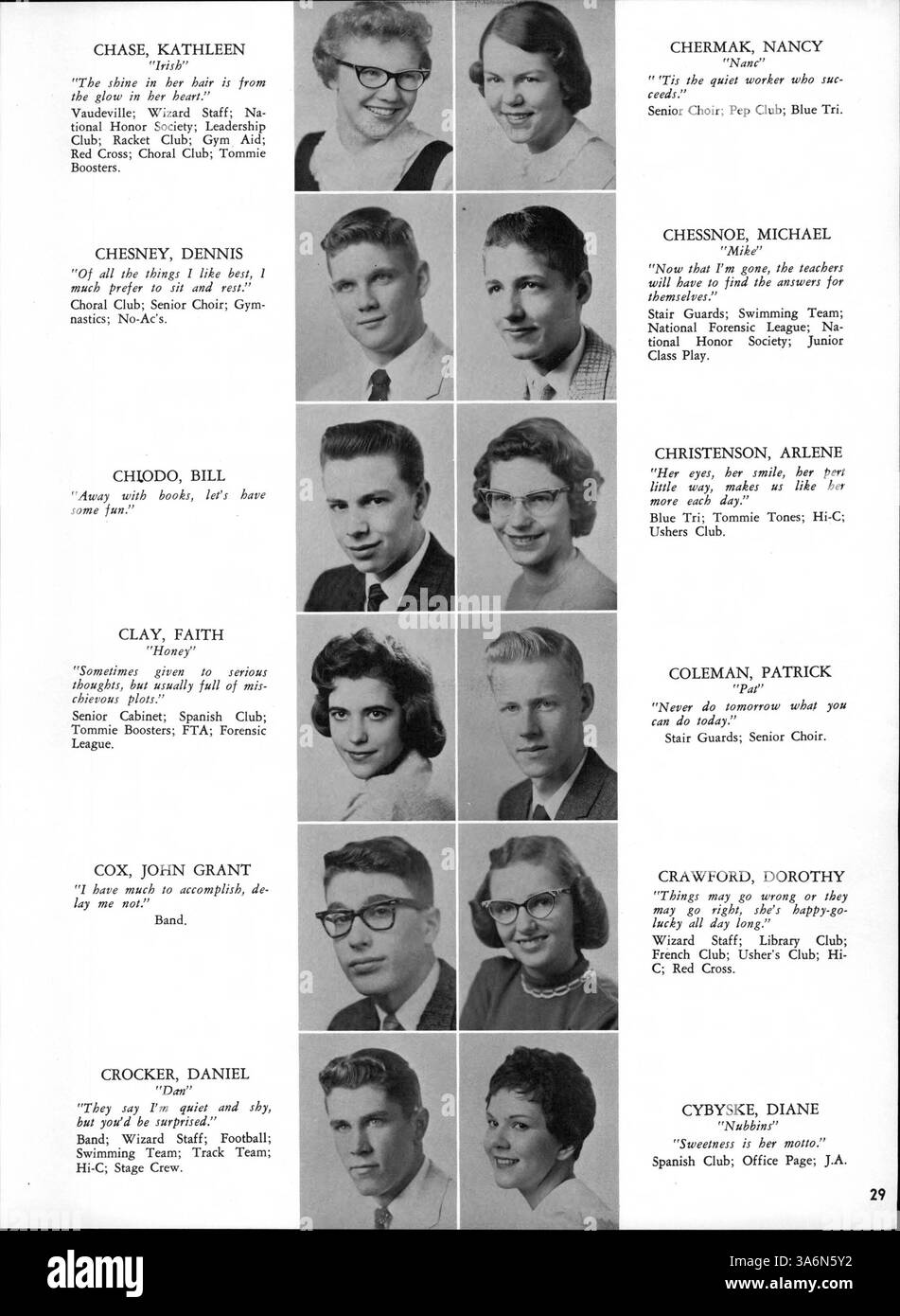 Yearbook from edison high school commemorates the 1958 1959 school year ...