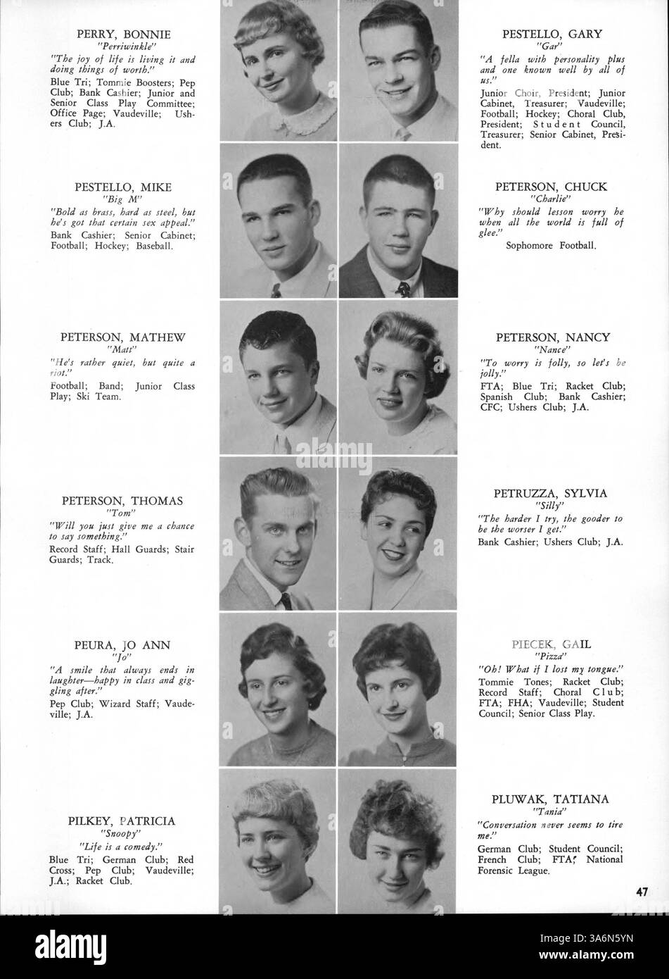 This high school yearbook from 1959 documents student life, school ...