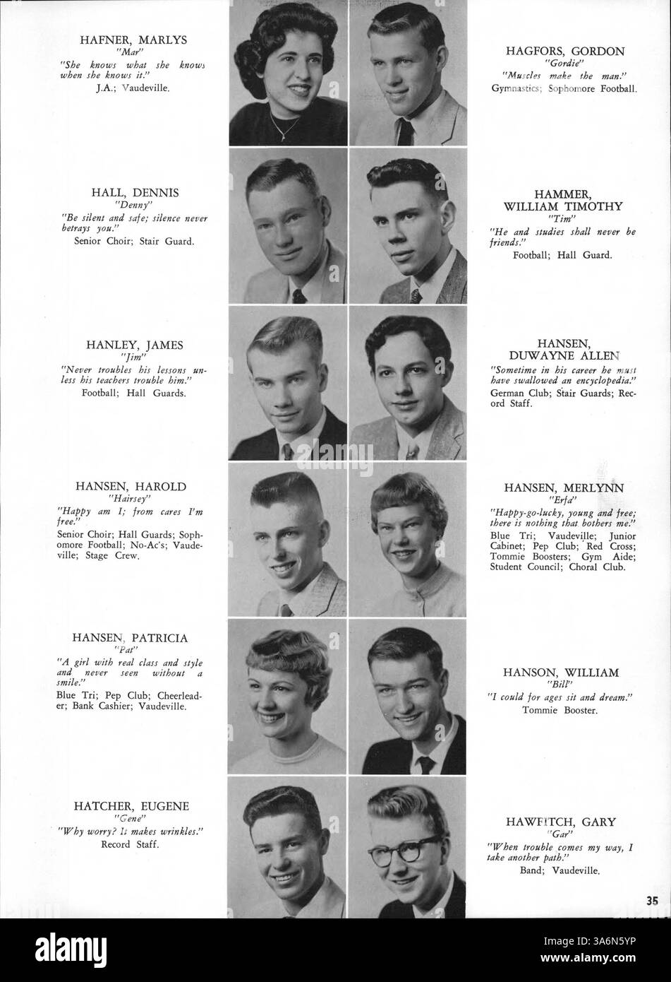 This 1959 high school yearbook showcases the students, faculty ...