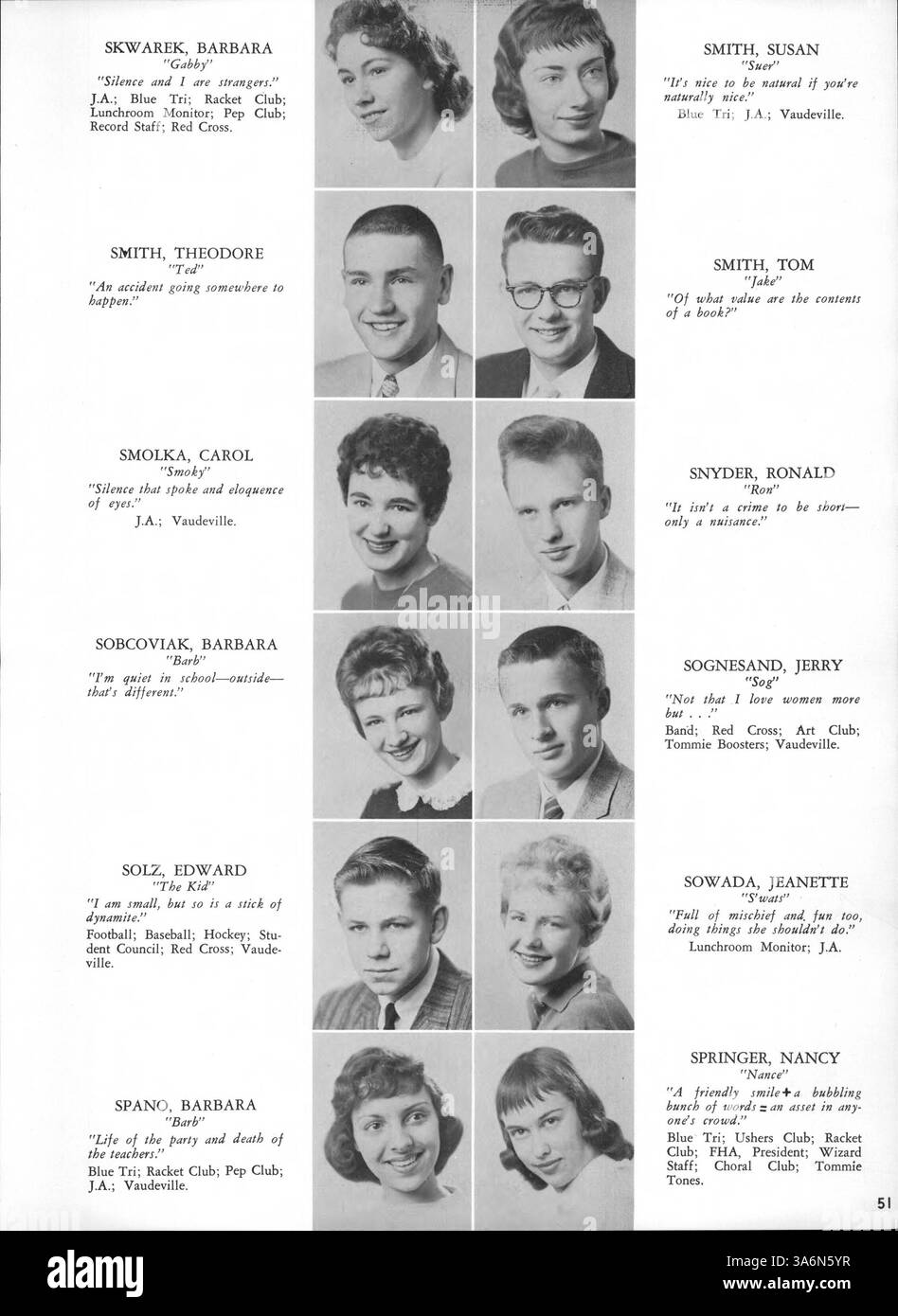 The 1959 Edison High Yearbook documents student life, athletics, clubs ...