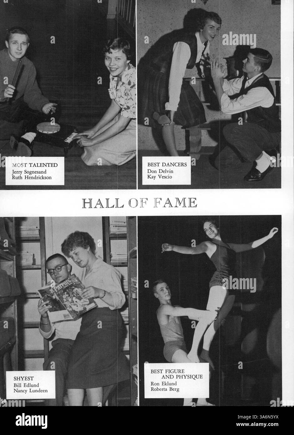 This yearbook from edison high school in 1959 documents student hi-res ...