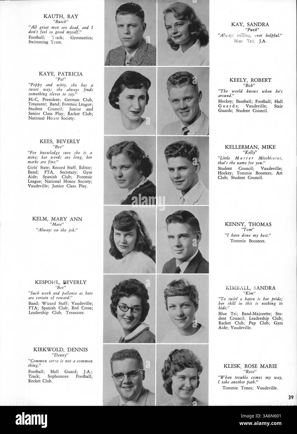 The 1959 Edison High School yearbook features highlights from the 1958 ...