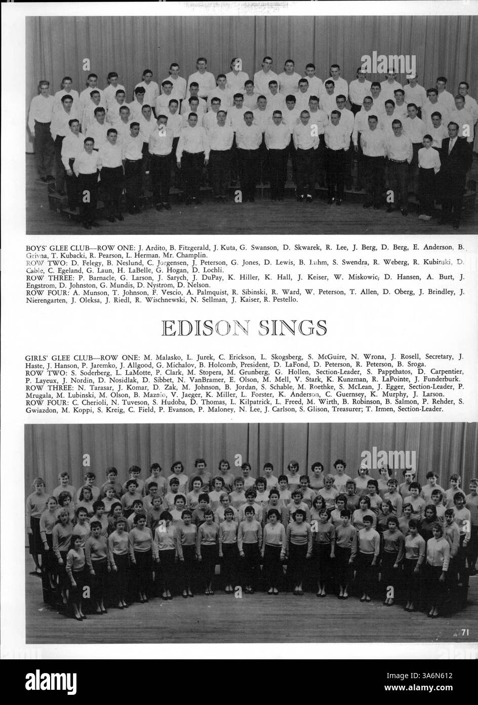 The 1959 Edison Yearbook documents the school year, highlighting ...