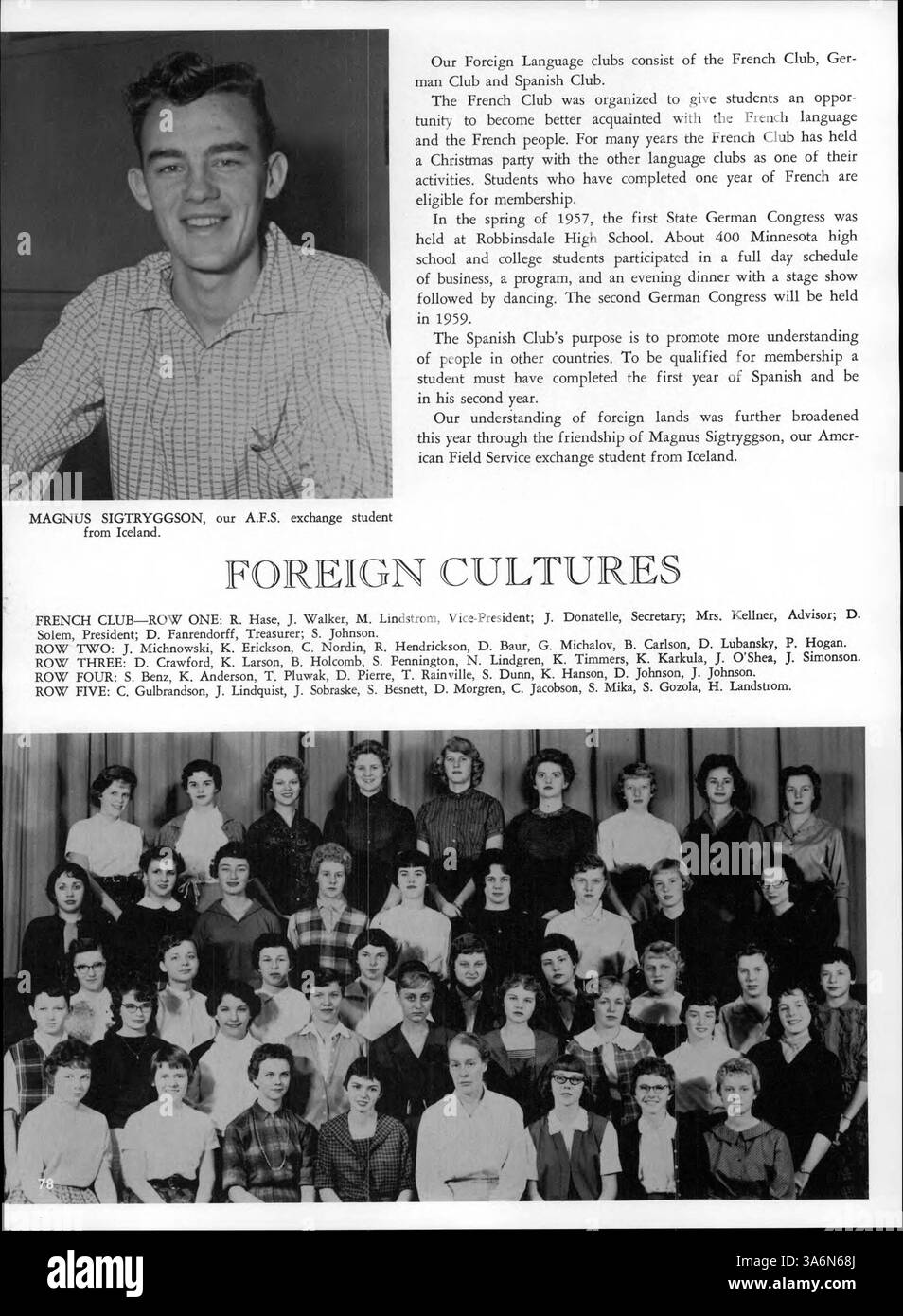 This edition of the 1959 Edison Yearbook showcases key student events ...