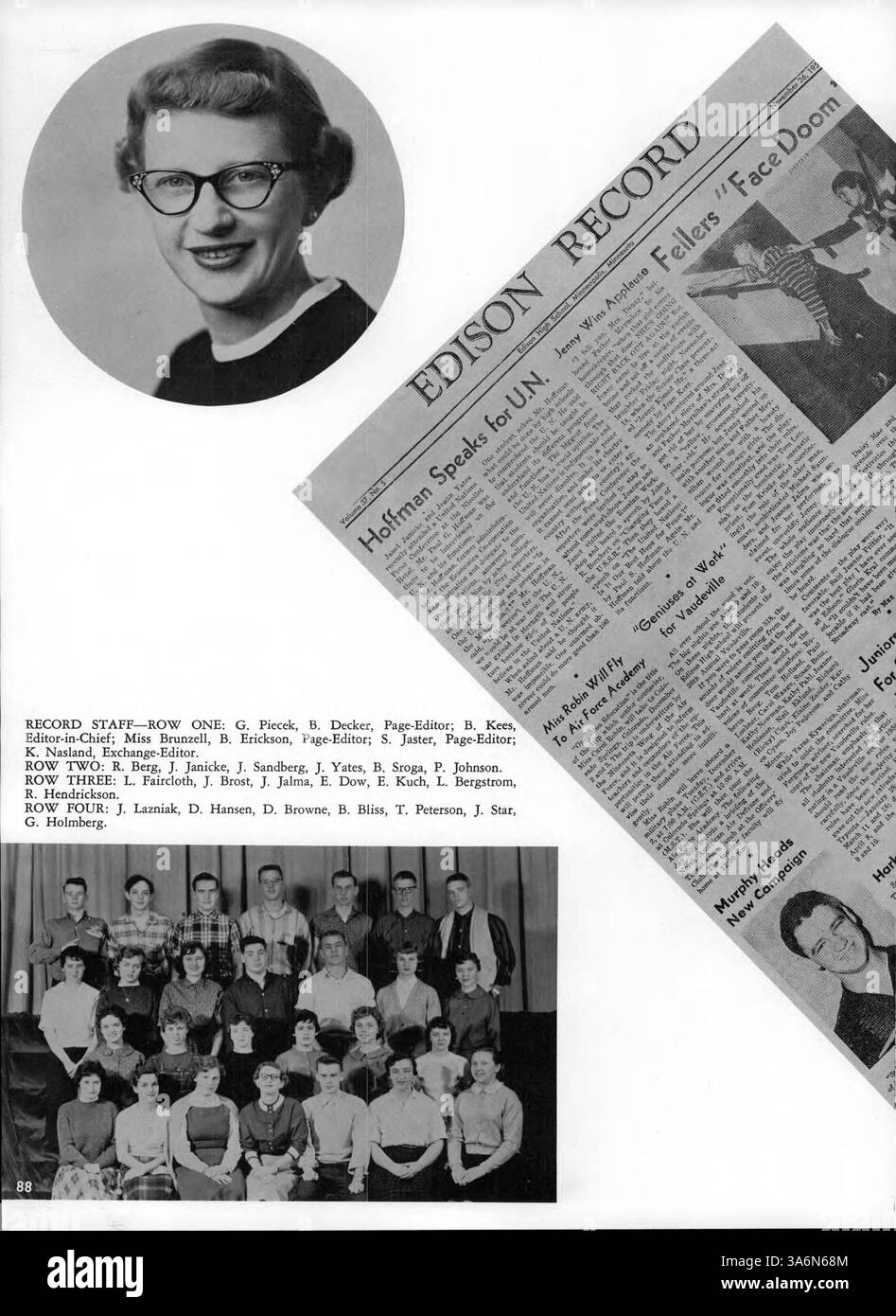 The 1959 Edison Yearbook highlights the academic and social aspects of ...