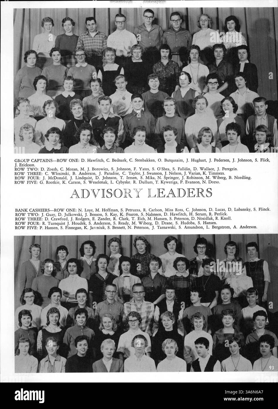 Major school events during the 1958 1959 academic year hi-res stock ...