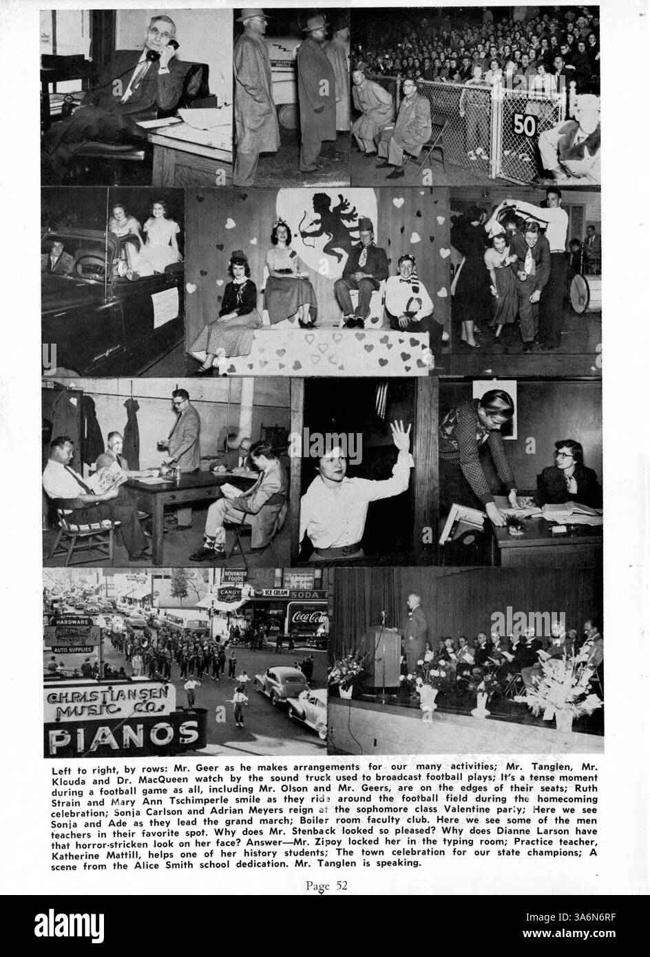 The 1953 Warrior yearbook from Hopkins High School documents student ...