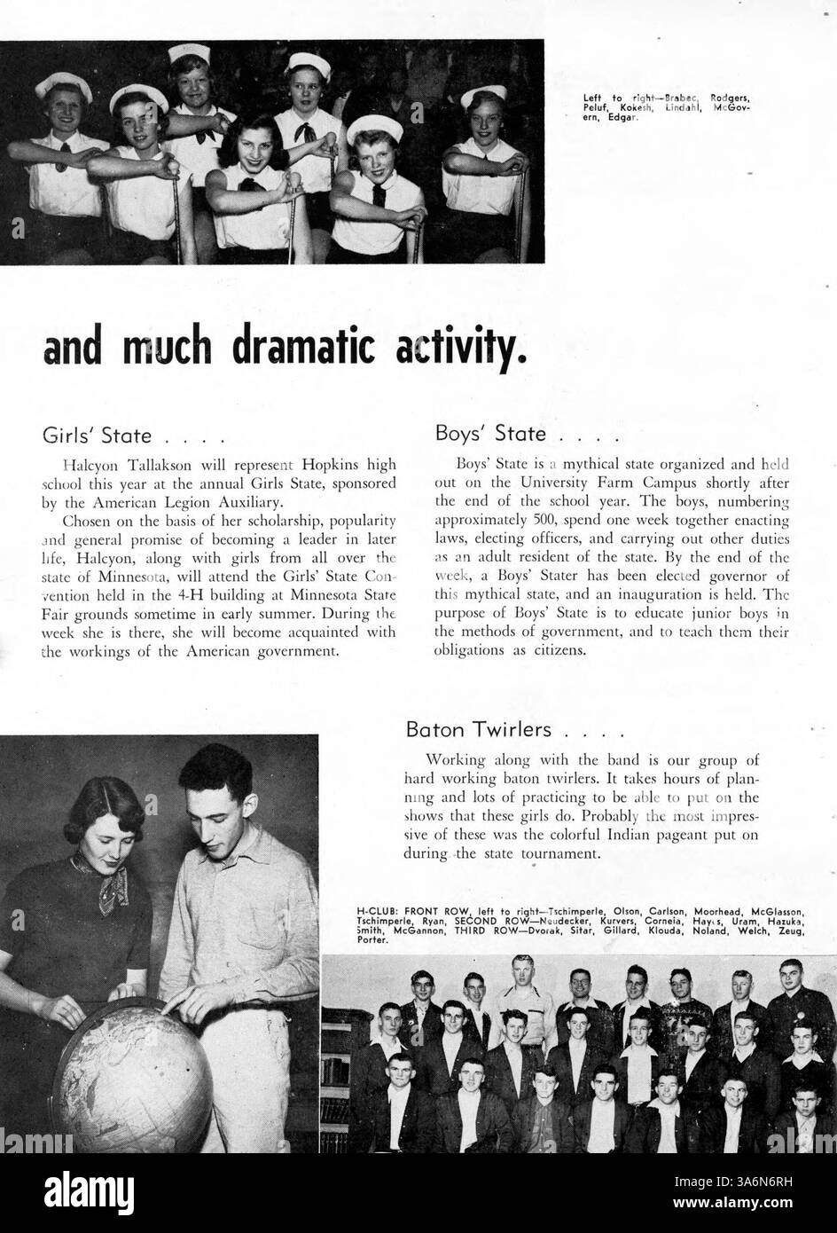 This 1953 warrior yearbook highlights the major events hi-res stock ...