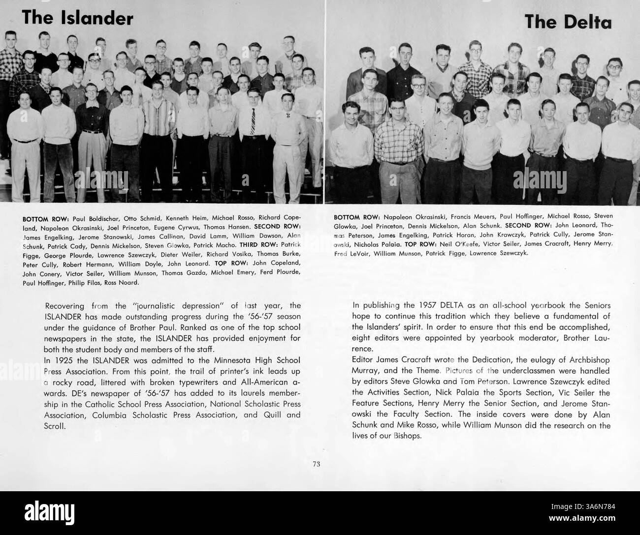 The 1957 Delta yearbook from De La Salle High School offers a snapshot ...