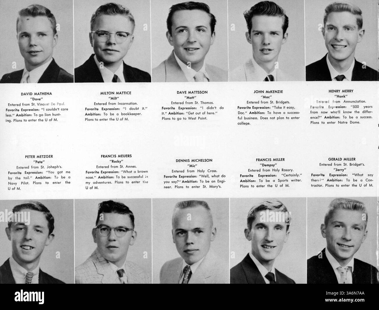 The 1957 edition of De La Salle High School's Delta yearbook captures ...