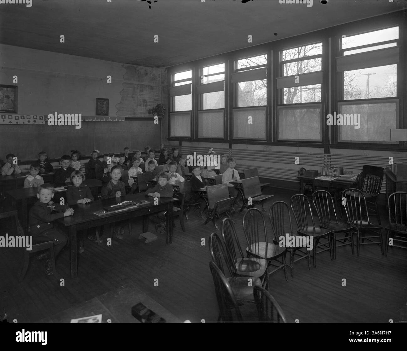 A classroom interior at clinton school hi-res stock photography and ...
