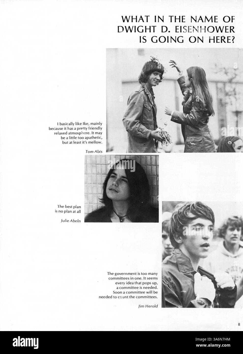 This 1972 yearbook from Hopkins Eisenhower High School captures the ...