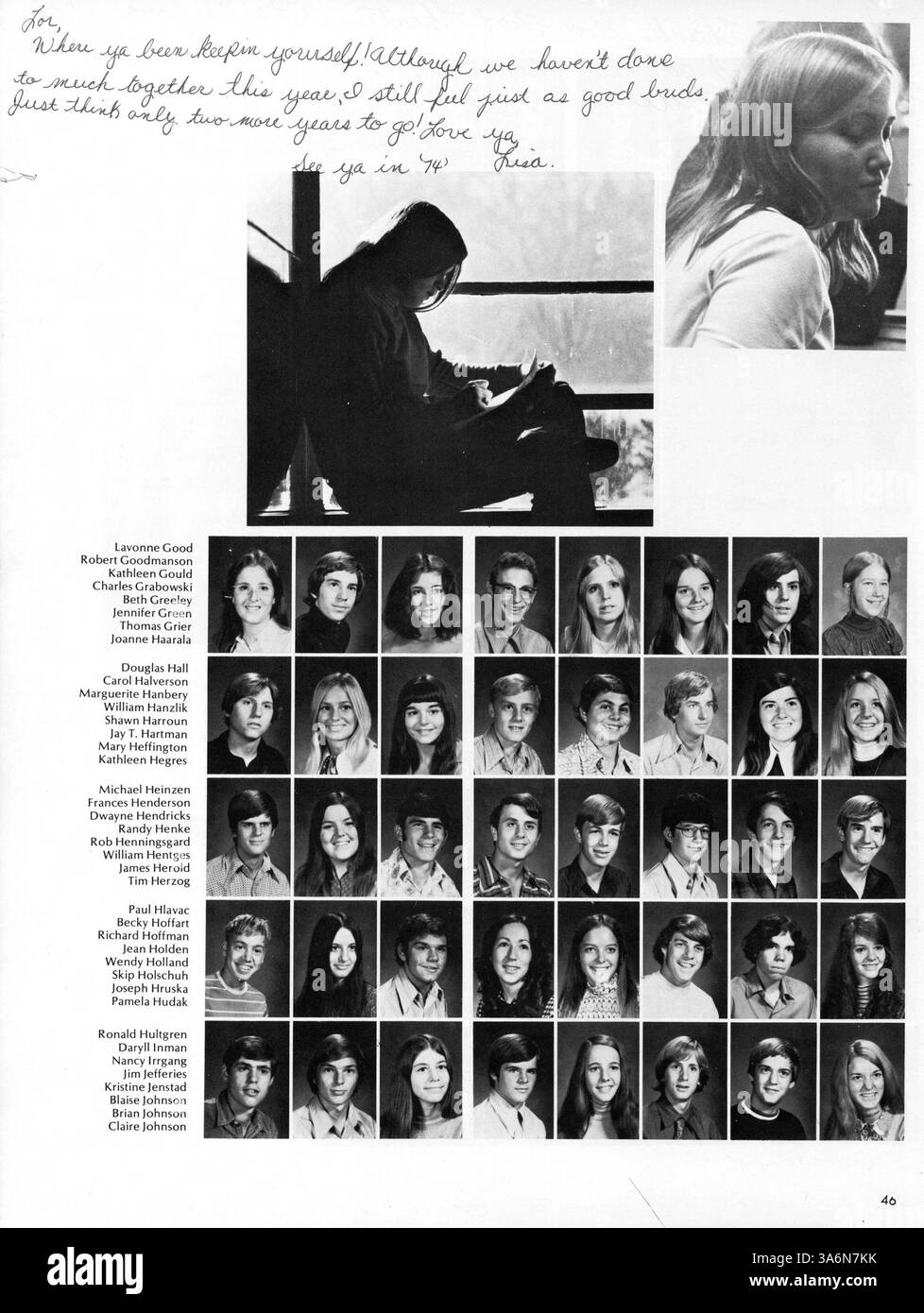 The 1972 yearbook from Hopkins Eisenhower High School provides a ...