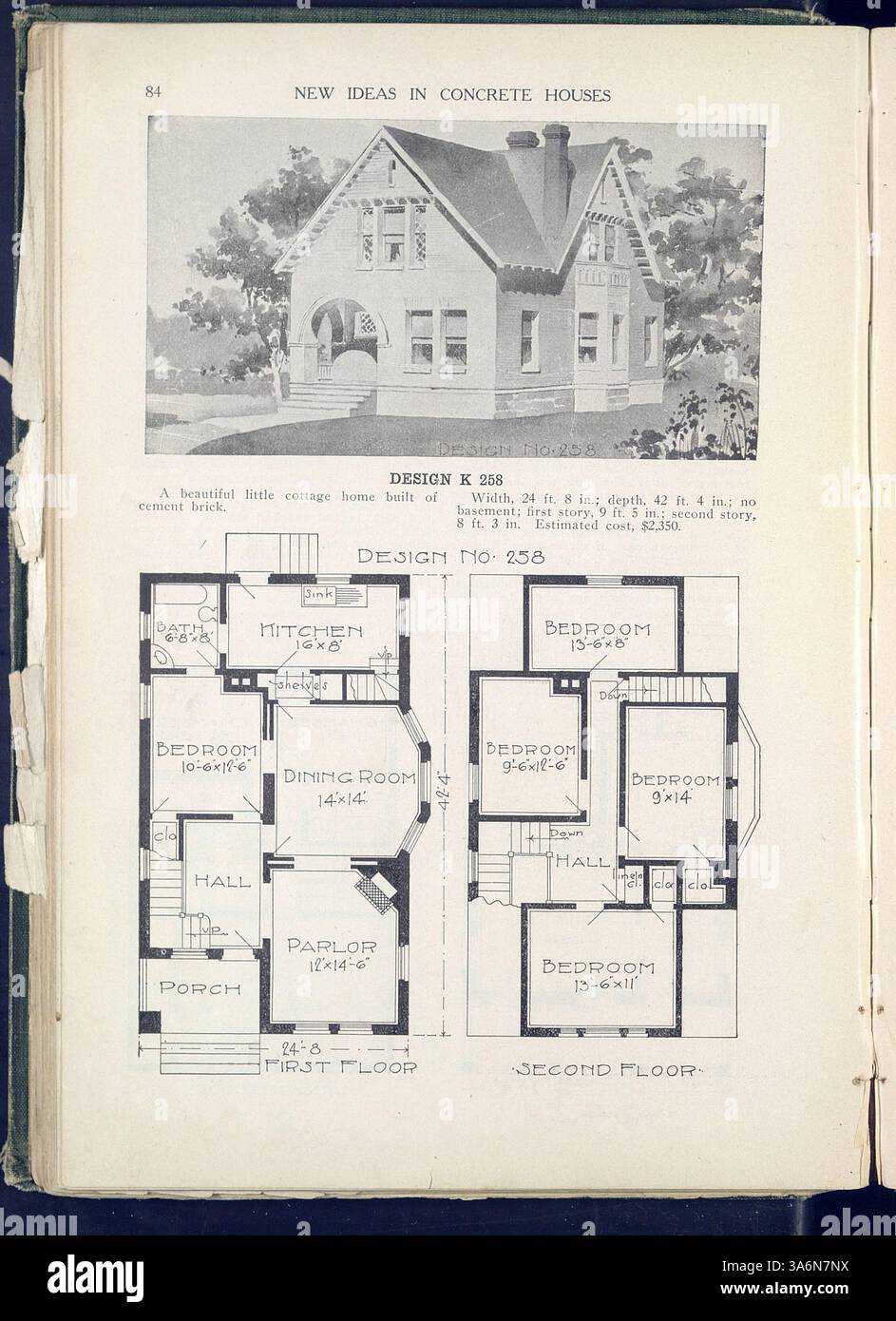 Max L. Keith’s 1910 book offers 100 house designs featuring floor plans ...
