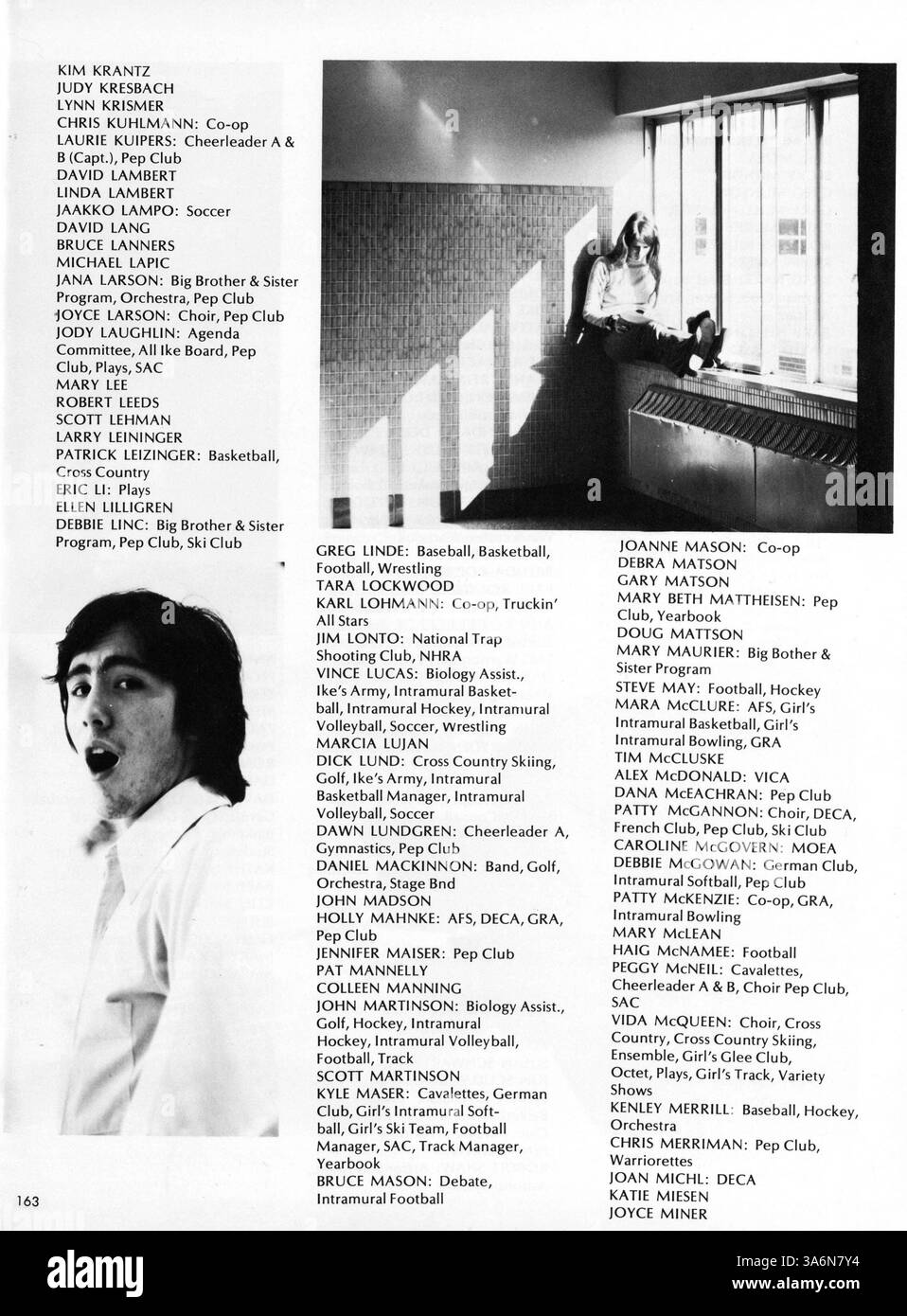 This 1972 Hopkins Eisenhower Yearbook showcases portraits of students ...