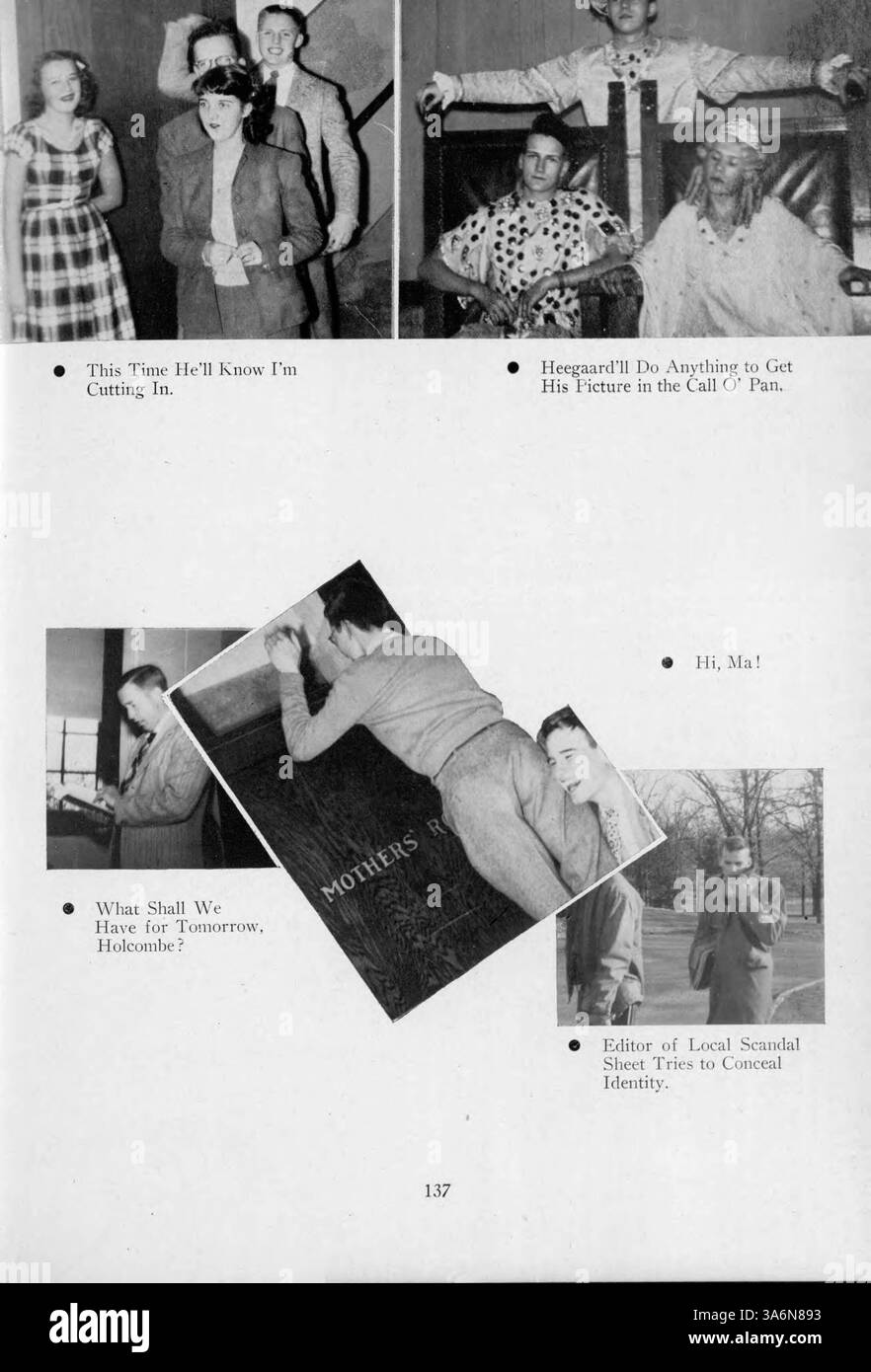 Yearbook from blake school reflects on the 1946 1947 school year hi-res stock photography and ...