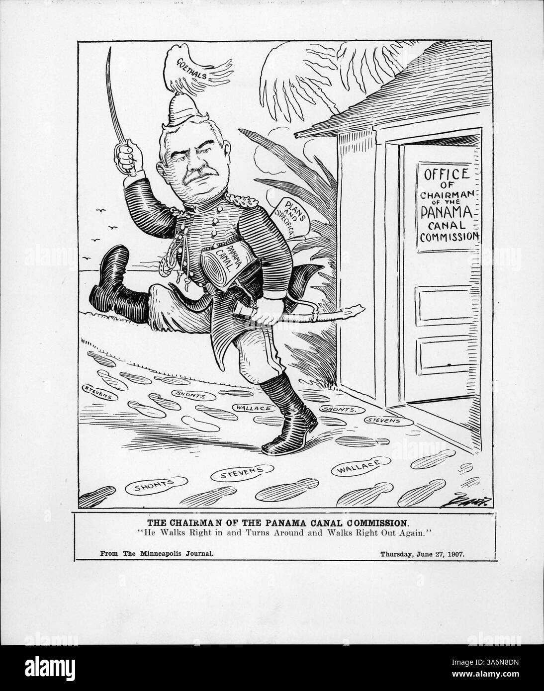 George Goethals is shown leaving the Office of the Chairman of the ...