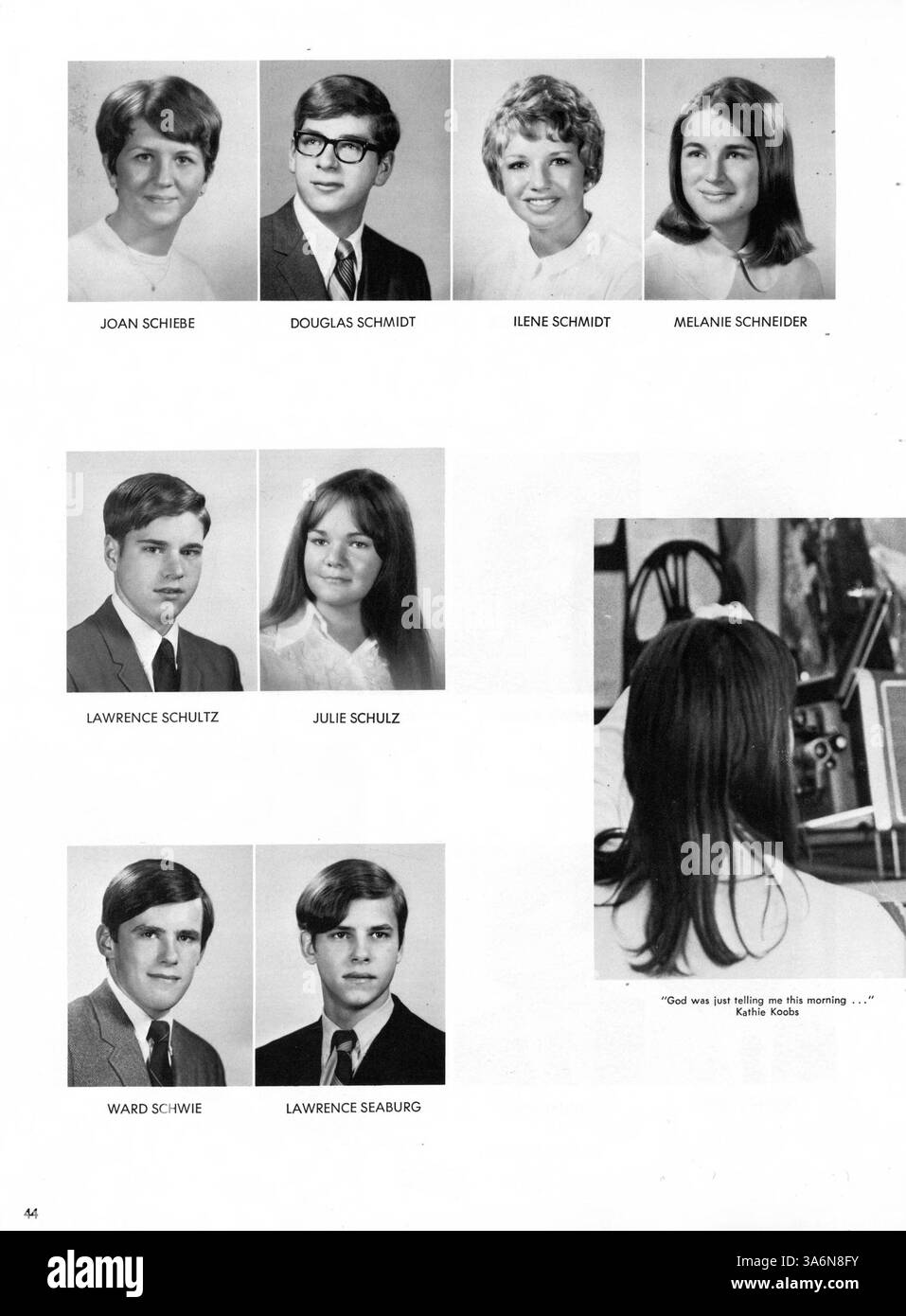 The 1970 Wayzata High School yearbook, Wayako 70, records the academic ...