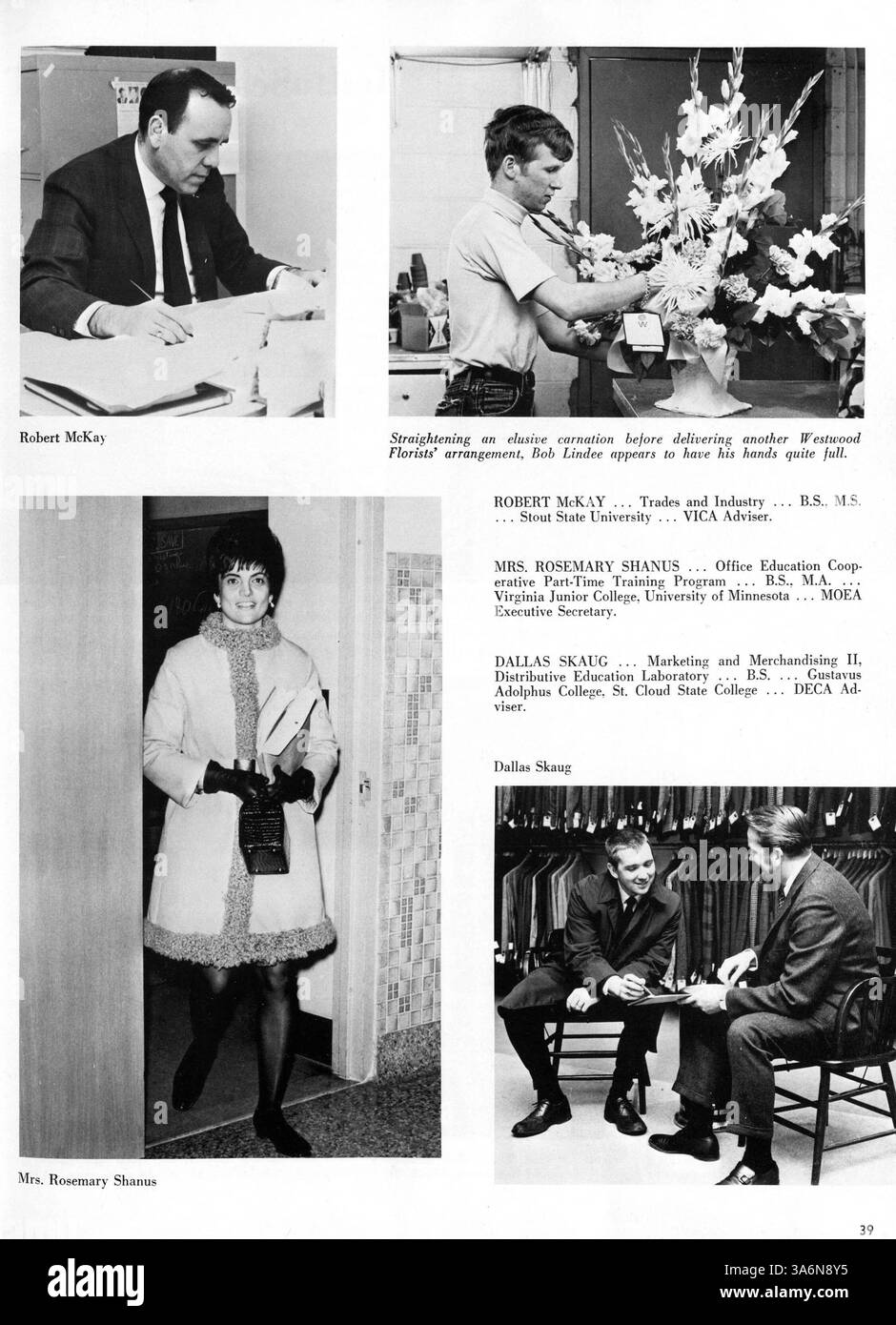 This high school yearbook, Echowan 1969, records the academic, social ...