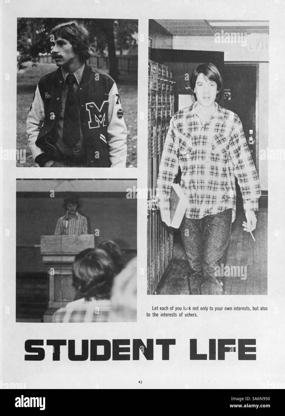 This 1976 Antler yearbook from Minnehaha Academy documents key events ...