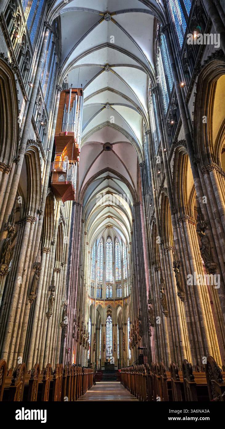 March 7, 2025. Inside Cologne Cathedral. Vault and Dome View Stock ...