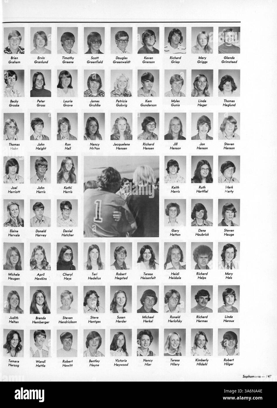 The 'Talons' yearbook from Cooper High School in 1975 showcases the ...