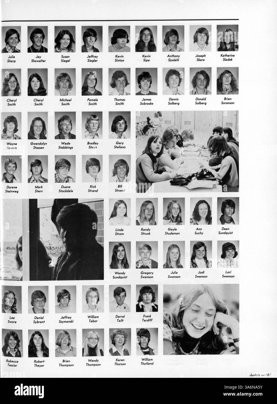 The 'Talons' yearbook from Cooper High School in 1975 documents ...