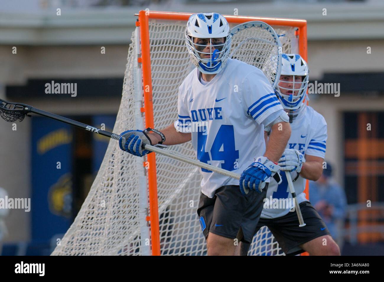 Highlander Stadium, Dallas, TX, USA. 22nd Mar, 2025. Duke midfield Jake ...