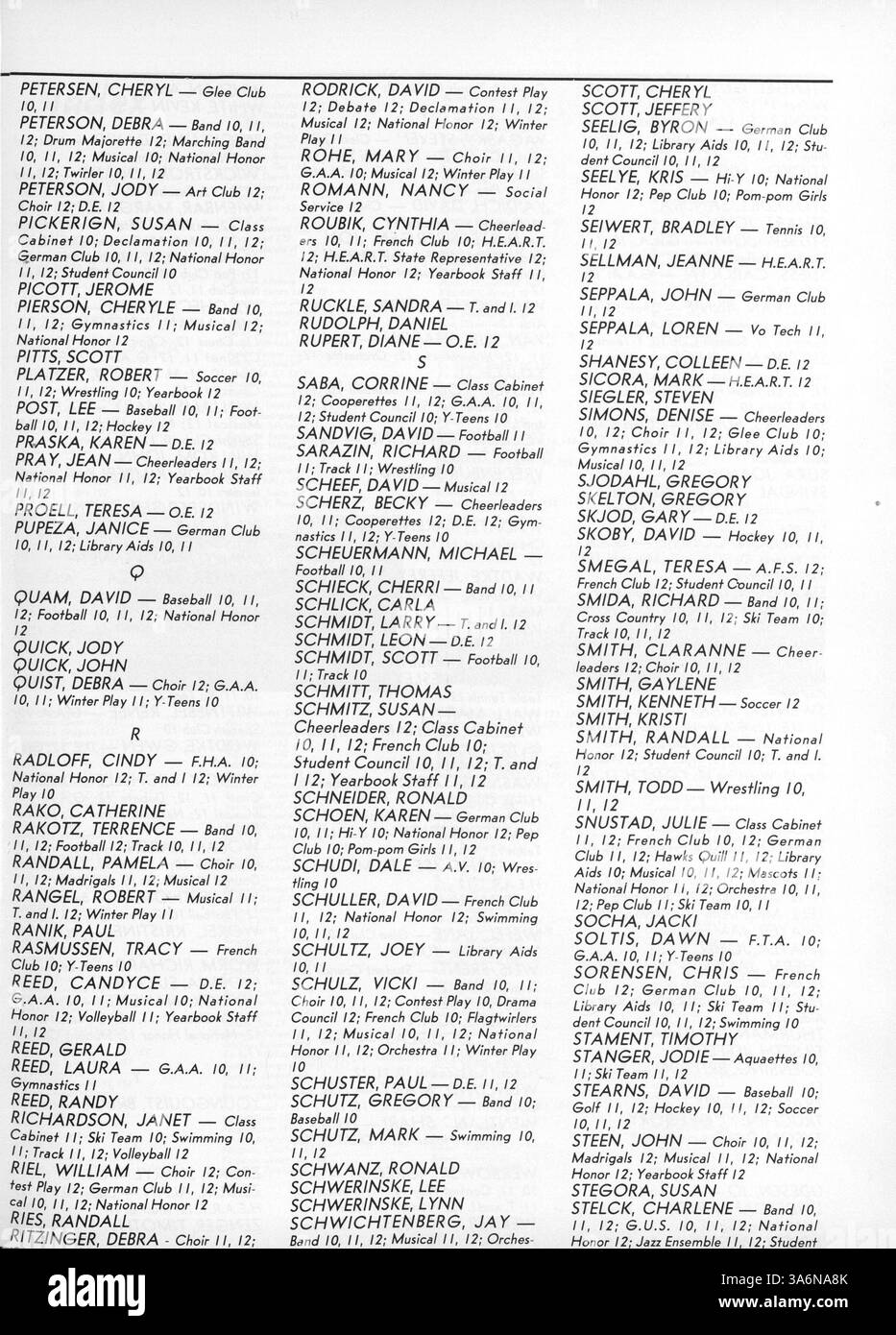 The 1975 'Talons' yearbook from Cooper High School documents the major ...