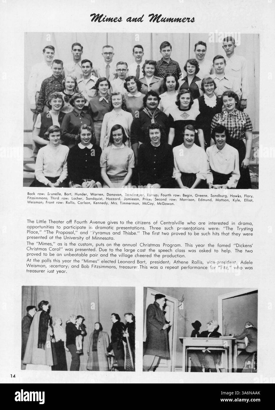 The 1950 Centralian yearbook presents a comprehensive look at student ...