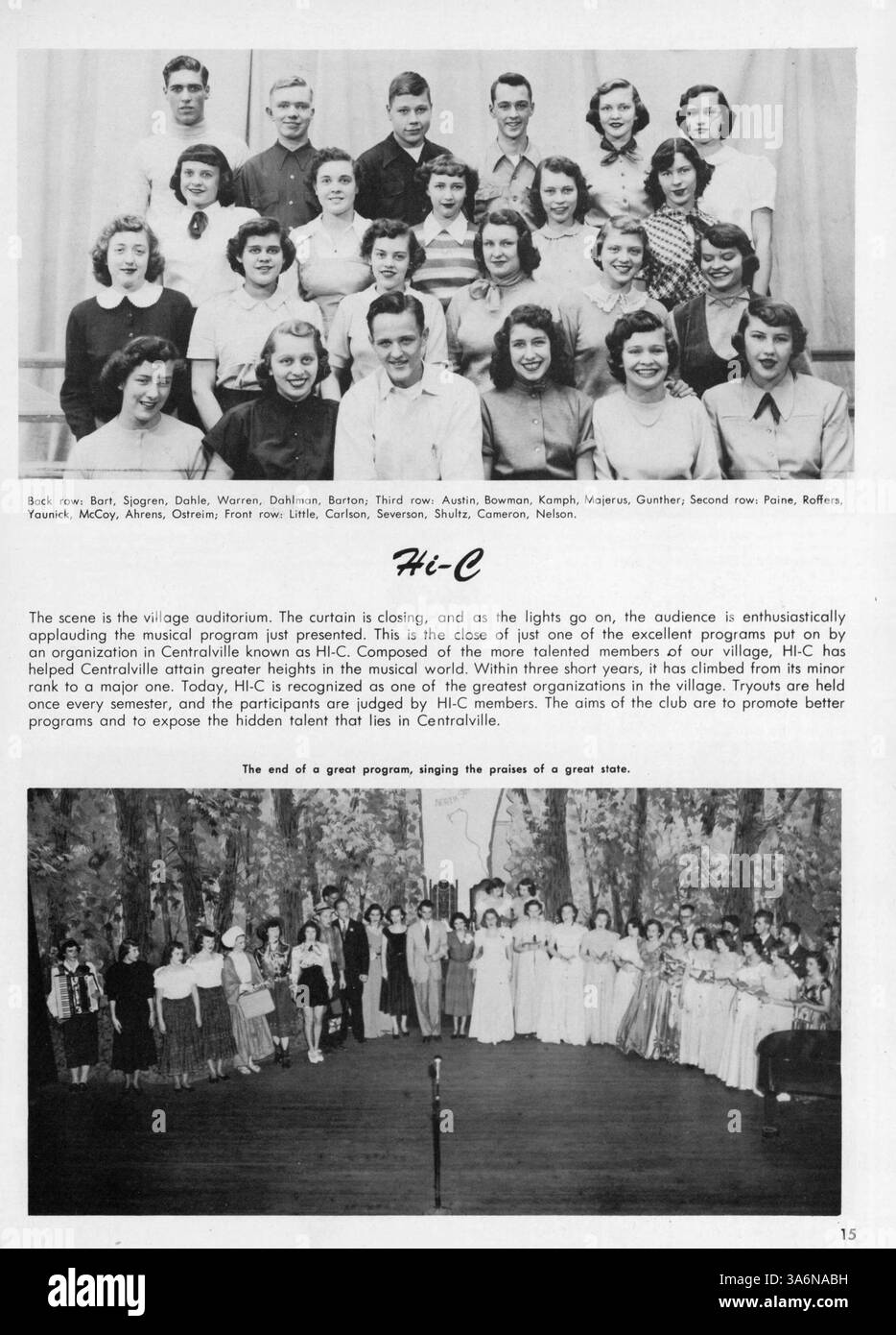 The 1950 Centralian yearbook from Central High School highlights the contributions of students ...