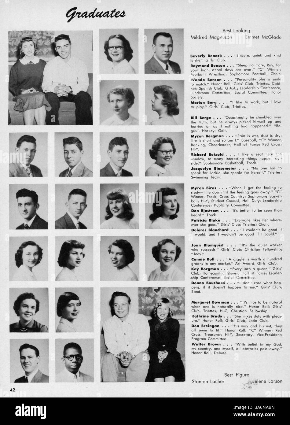 The 1950 Centralian yearbook features student and faculty portraits, athletic achievements, and ...