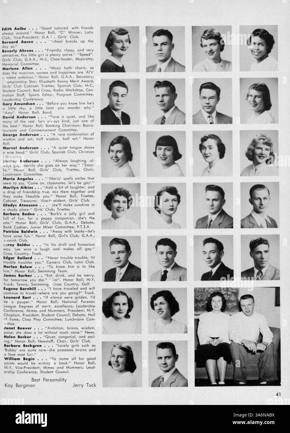 This high school yearbook, The 1950 Centralian, documents student achievements, extracurricular ...