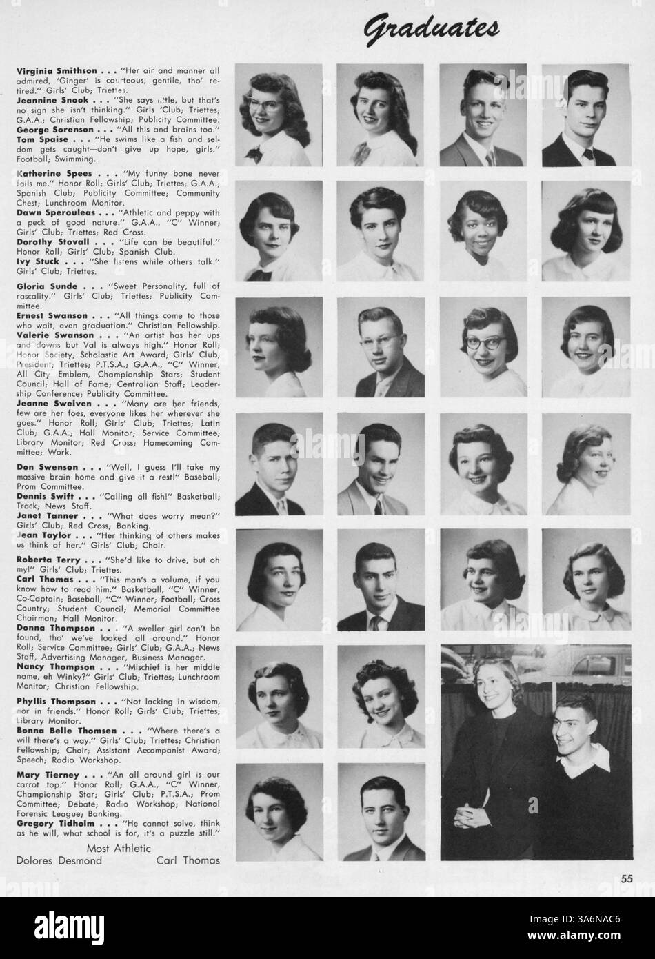 The 1950 Centralian yearbook documents the 1949-1950 school year at Central High School ...