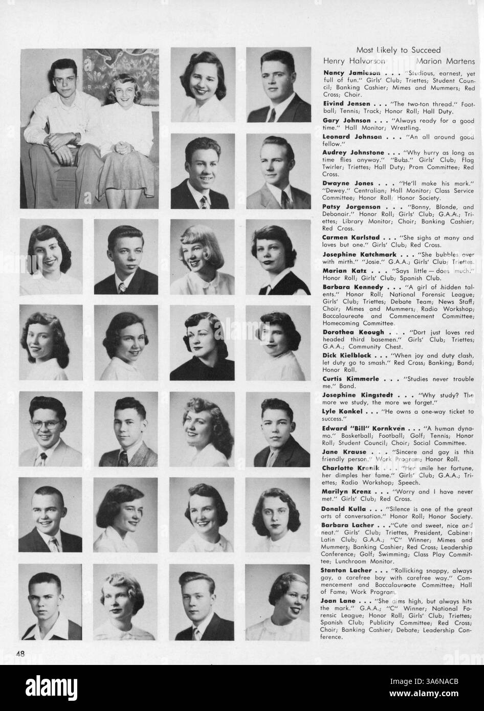 The 1950 Centralian yearbook features student portraits, faculty listings, athletic highlights ...