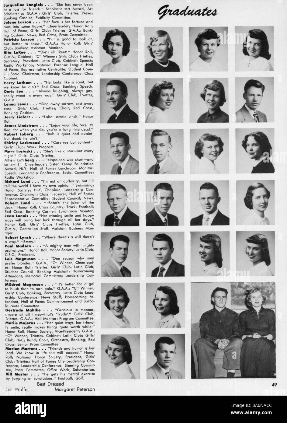 This 1950 Centralian yearbook documents the achievements of Central High School’s students and ...