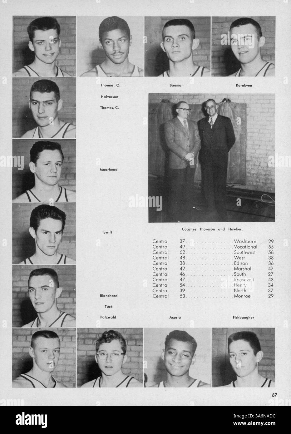 This 1950 centralian yearbook details the 1949 1950 school year hi-res stock photography and ...