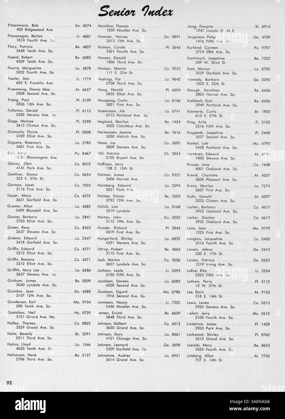 The 1950 centralian yearbook documents the 1949 1950 school year hi-res stock photography and ...