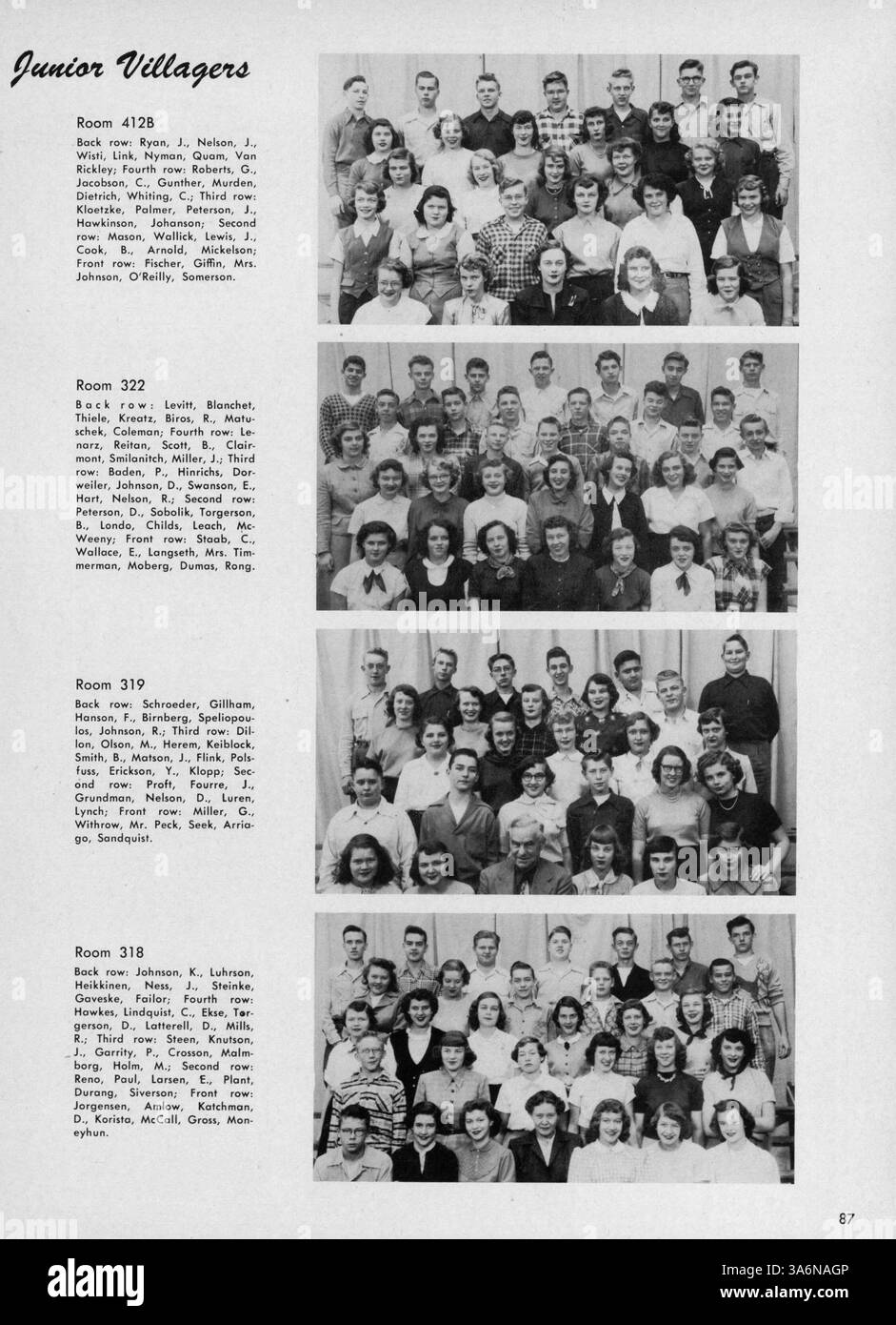 The 1950 centralian yearbook captures the 1949 1950 school year hi-res stock photography and ...