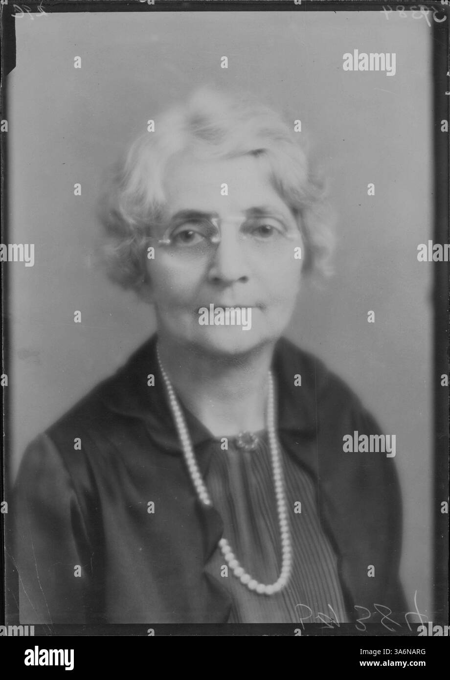 Miss frances newman was a notable figure hi-res stock photography and ...