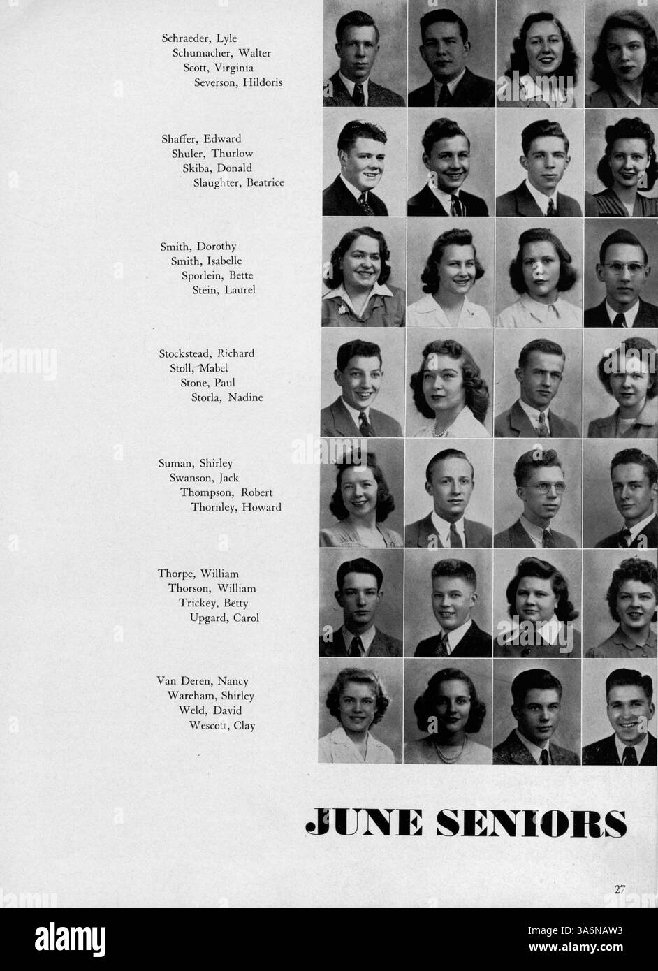 The 1942 cardinal yearbook from marshall high school highlights hi-res ...