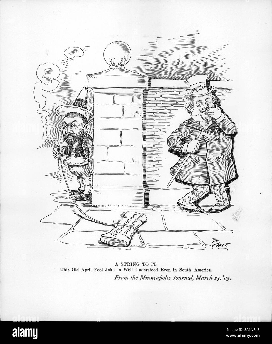 A political cartoon from 1908 depicts cipriano castro of venezue hi-res ...