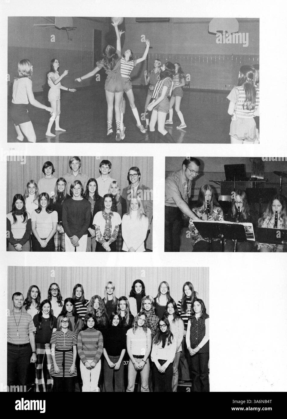 This yearbook from Central Junior High (1973) captures student life ...