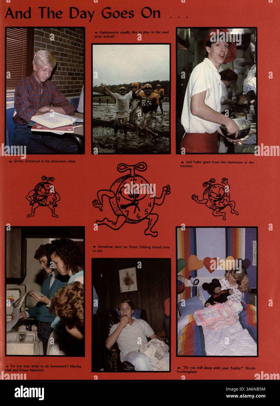 The 1986 Wayzata High School yearbook, Wayako, documents the students ...