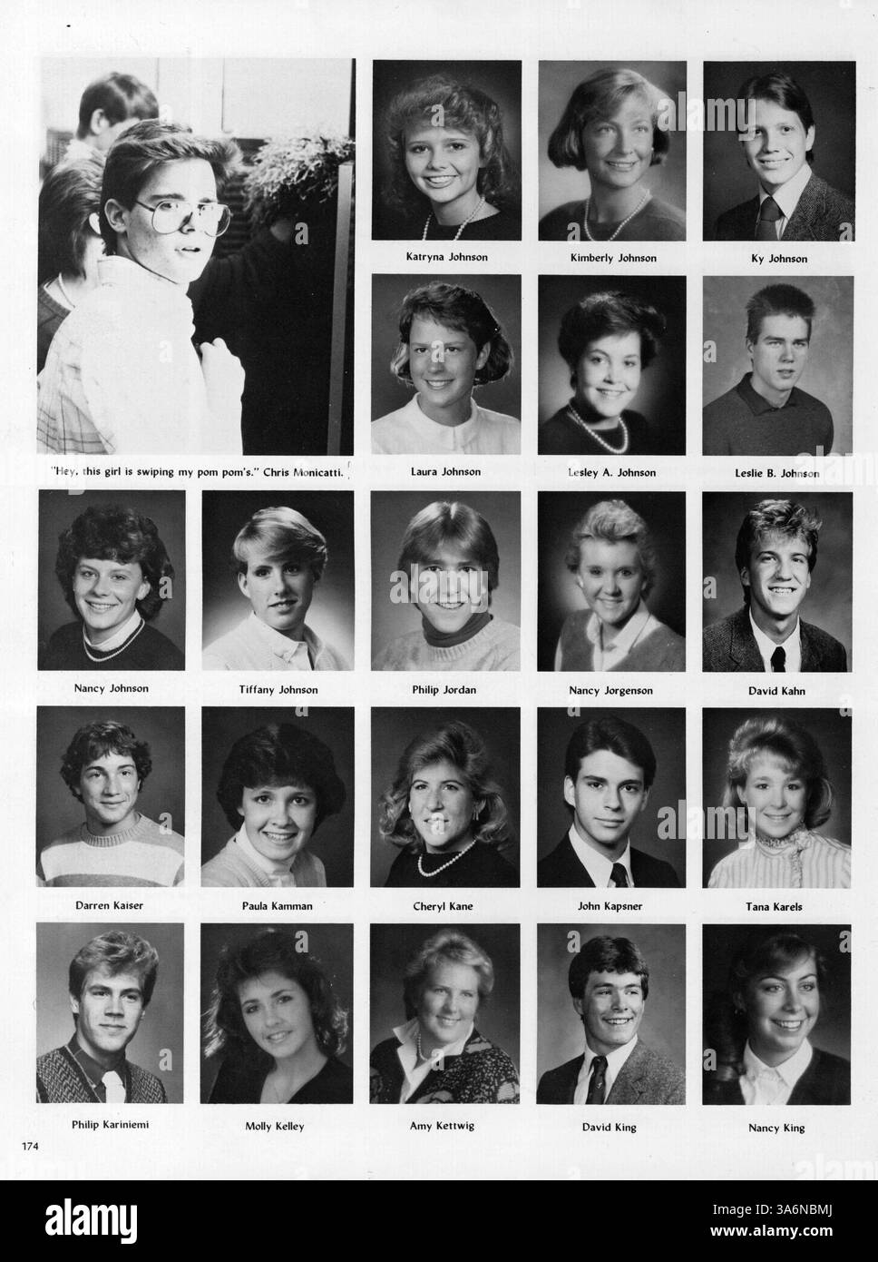 This 1986 Wayako yearbook features the students, teachers ...