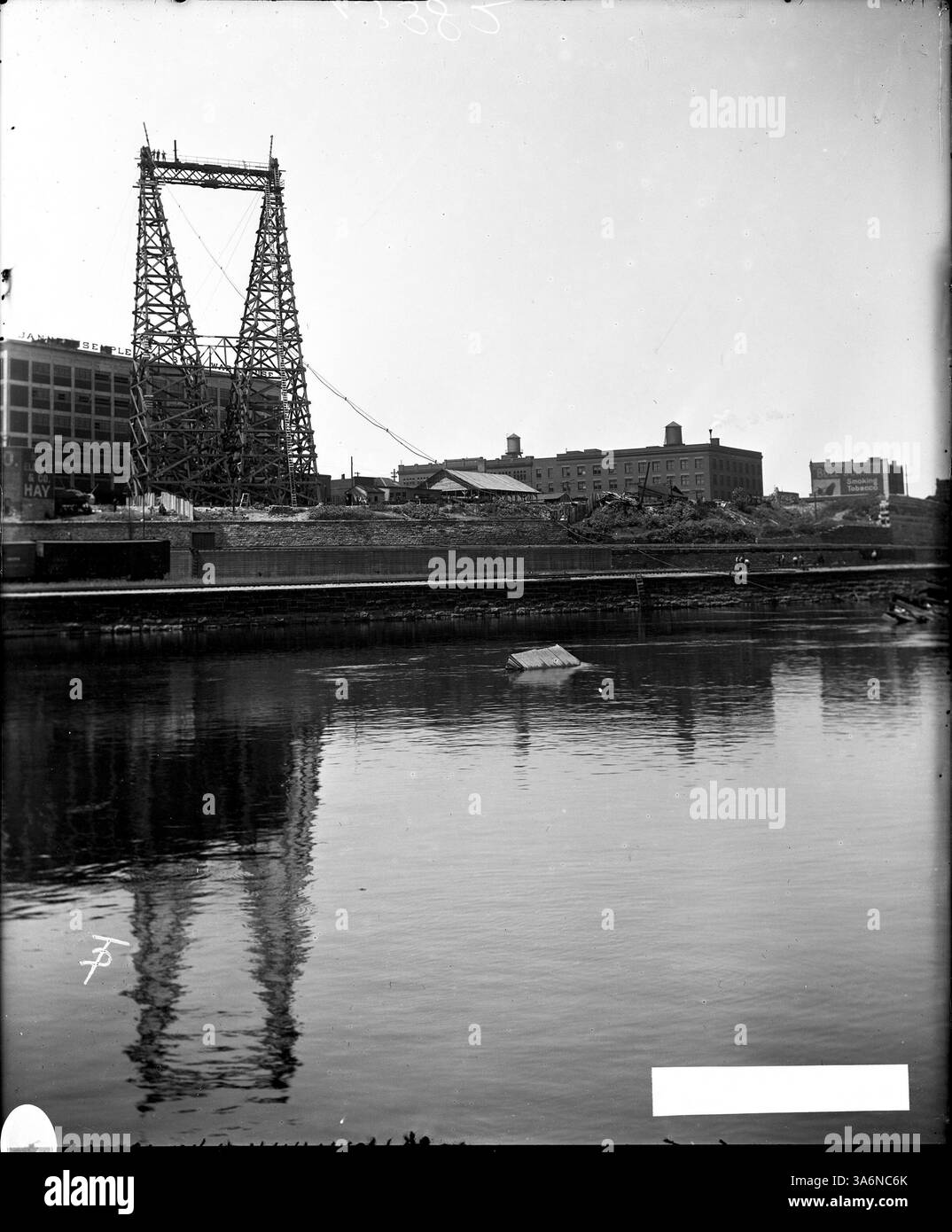 The construction of the Third Avenue Bridge in Minneapolis includes the ...