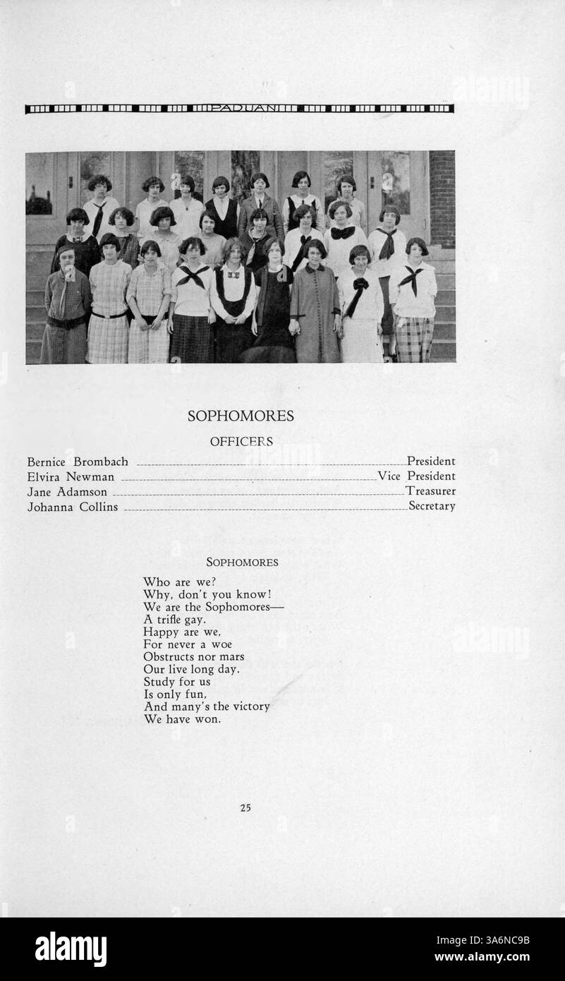 The 1925 Paduan Yearbook from St. Anthony High School captures key ...